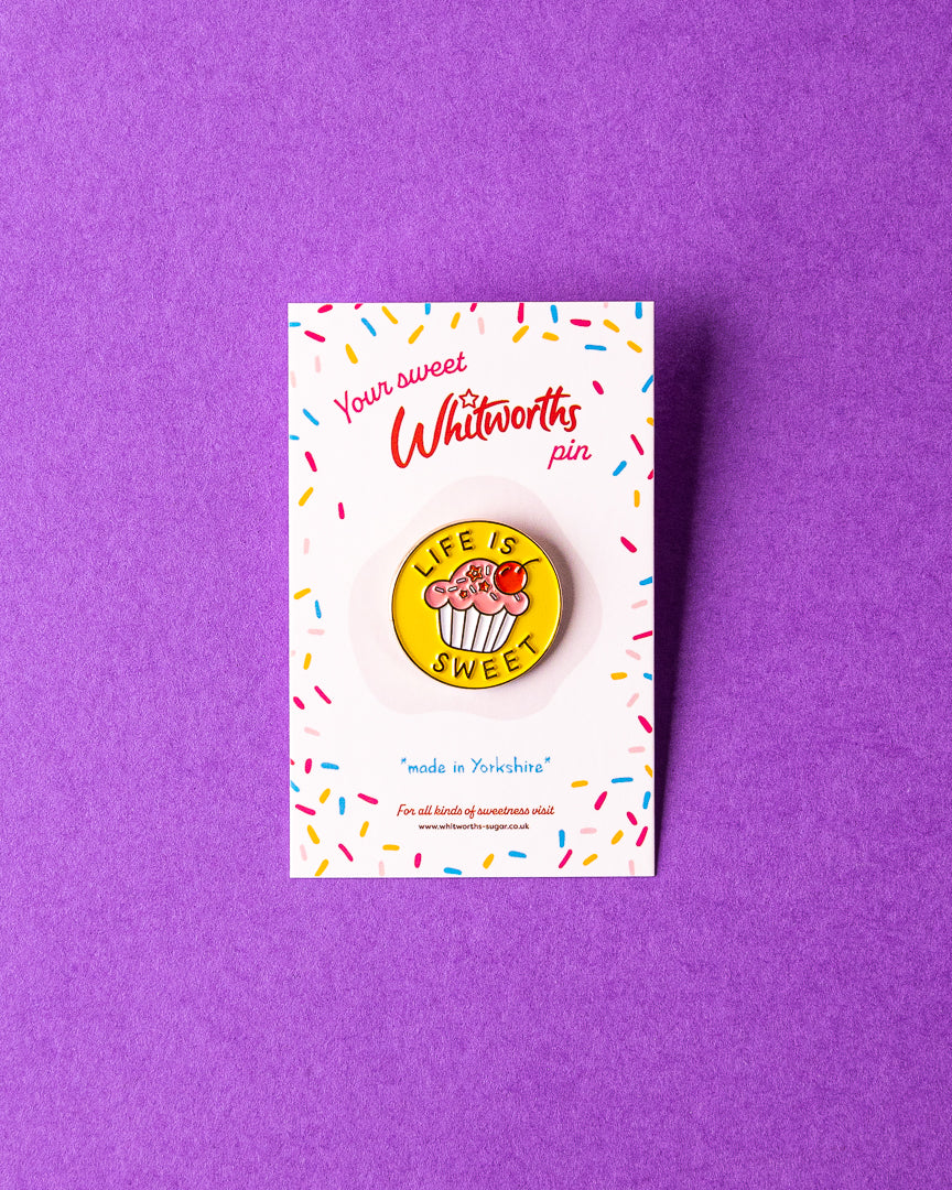 Life is Sweet Enamel Pin – Whitworths Sugar
